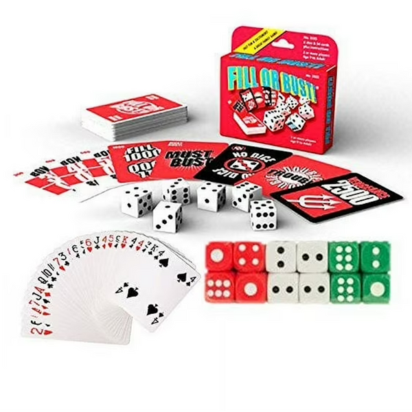 Fill or Bust Game Bundle - Family Fun Game Night - Game, Extra Dice, E ...
